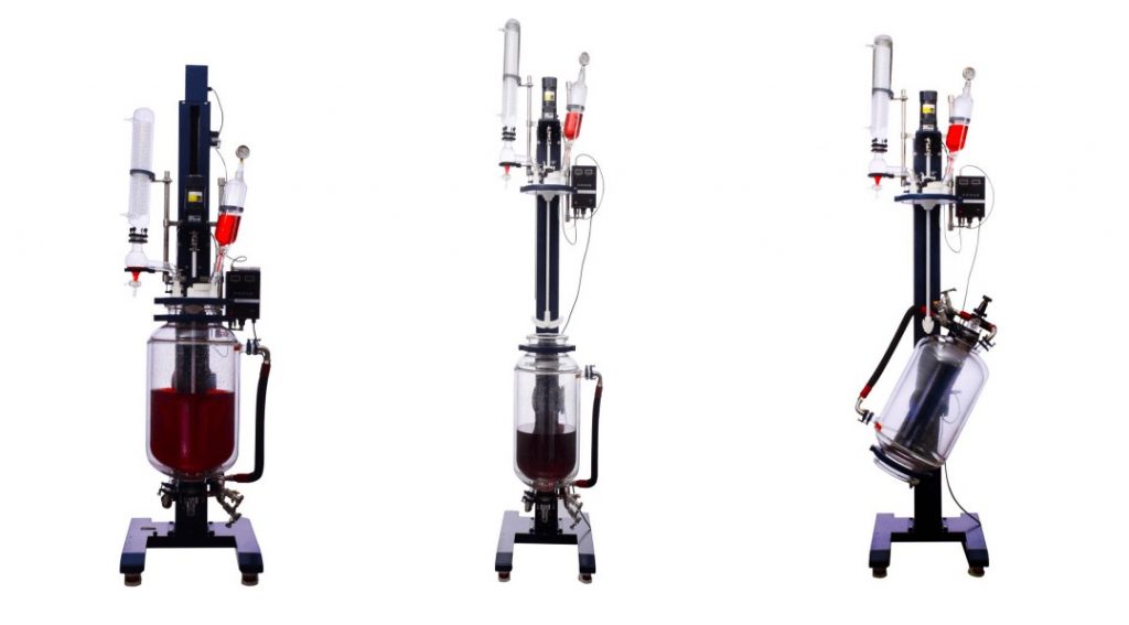 Glass Reactor-Double/Single 50L Jacketed Glass Reactors- WKIE Lab